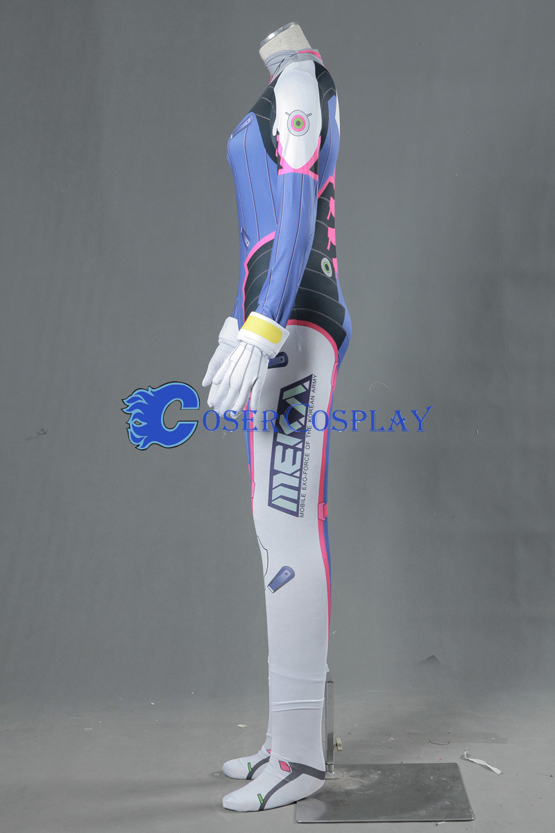Overwatch OW Hana Song D.Va Catsuit Cosplay Costume | cosercosplay.com